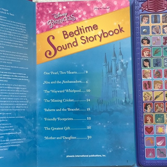 Disney | Other | Disney Princess Bedtime Sound Story Book | Poshmark
